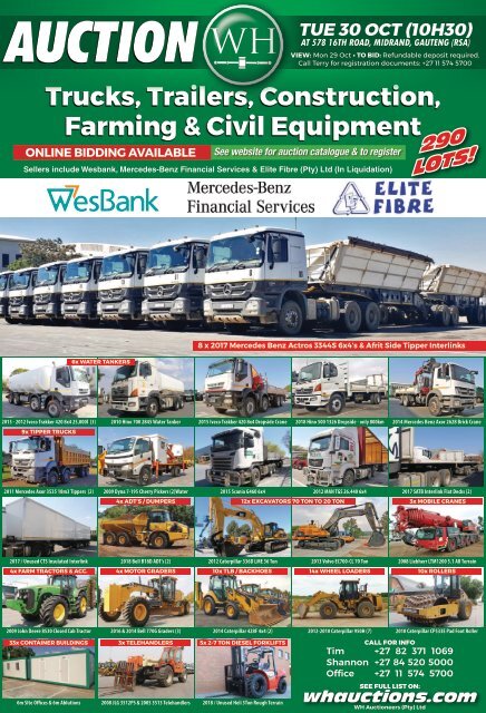 Zim Herald - WH Construction & Truck Auction Advert