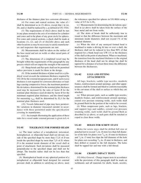 UG-80 PART UG — GENERAL