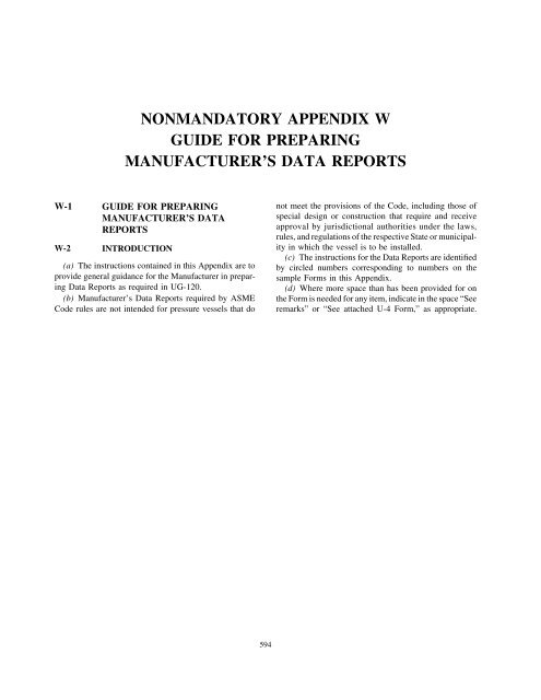 NONMANDATORY APPENDIX T T