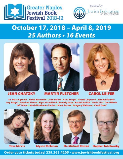 Jewish Book Festival 2018-19 brochure
