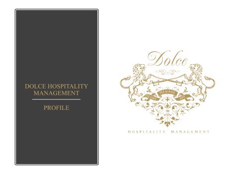 Dolce Hospitality Profile - PDF OCTOBER 2018