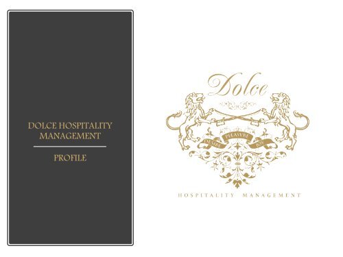 Dolce Hospitality Profile - OCTOBER 2018