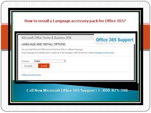 How to install a Language accessory pack for Office 365