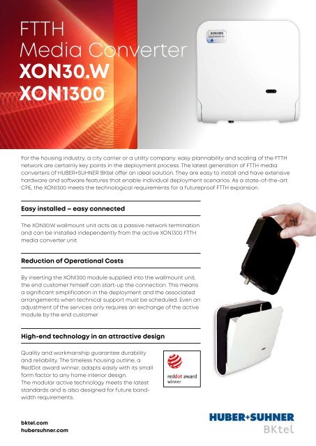 XON1300 Product Information