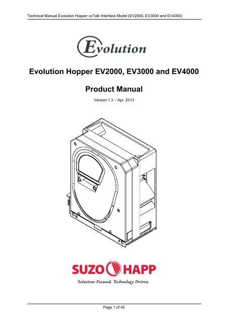 Evolution Hopper EV2000, EV3000 and EV4000