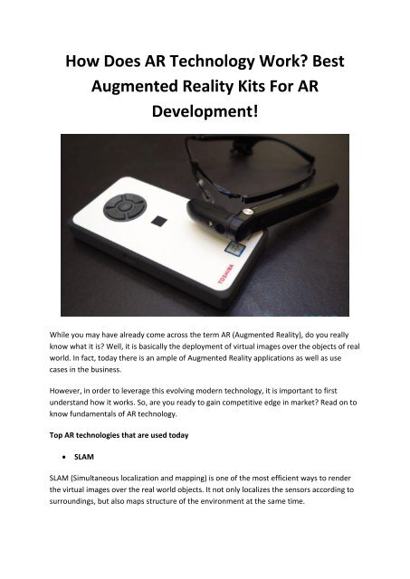 How-Does-AR-Technology-Work-Best-Augmented-Reality-Kits-For-AR-Development