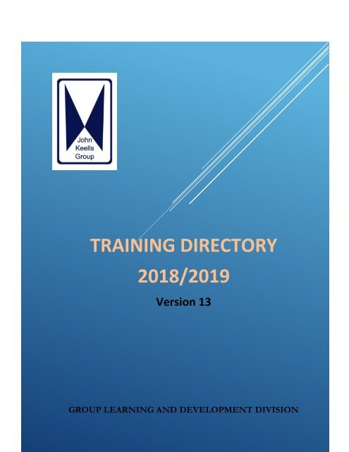 Training Directory - 2018-2019