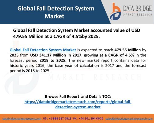 Global Fall Detection System Market
