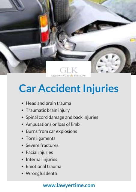 Types of Car Accident Injuries