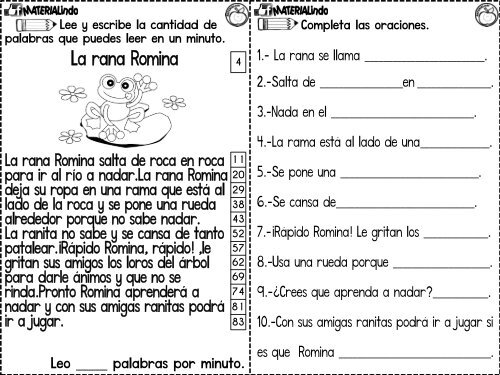 Lee y escribe la cantidad