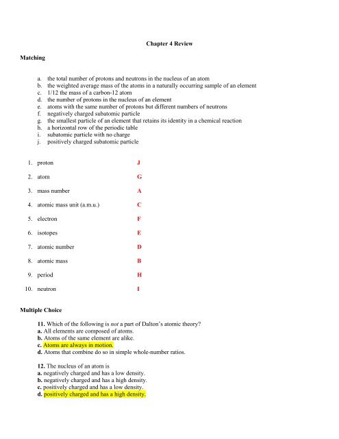 Chapter 4 Review_Answers