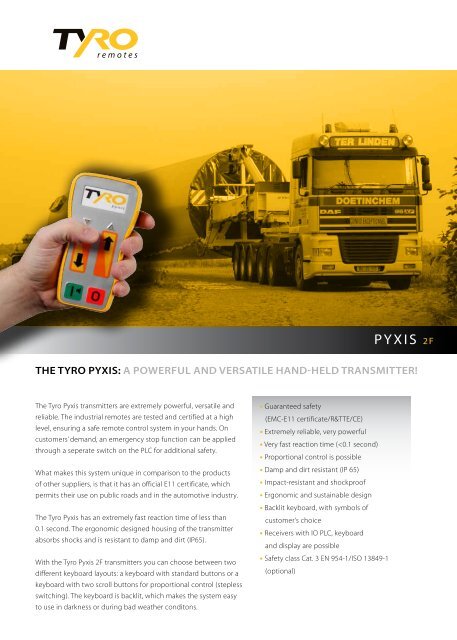 PYXIS 2F - Tyro Remotes