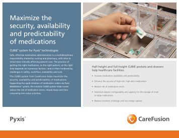 Pyxis ® Med technologies and Cerner Millennium - CareFusion