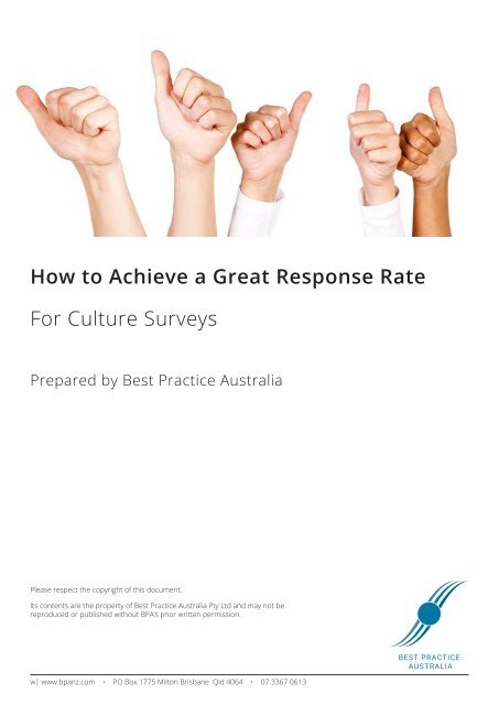 How to Achieve a Great Response_161115