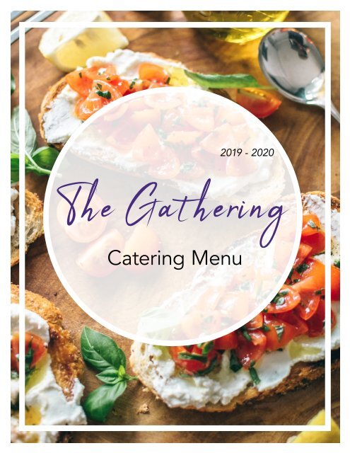 The Gathering Menu
