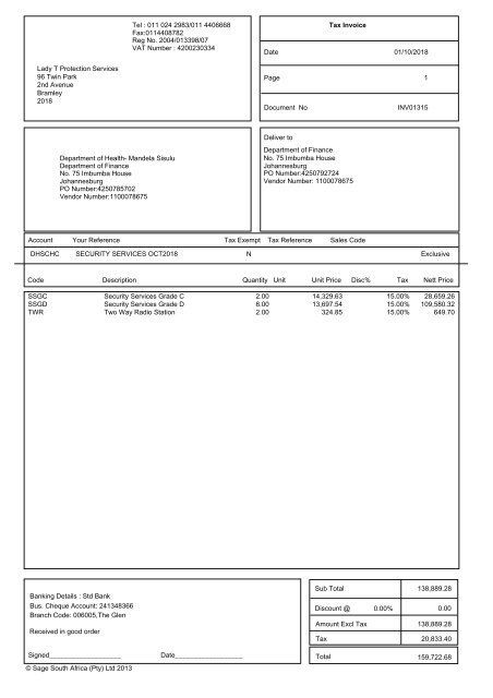 Tax Invoice INV01315