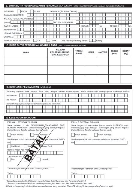 B. BUTIR BUTIR PERIBADI S