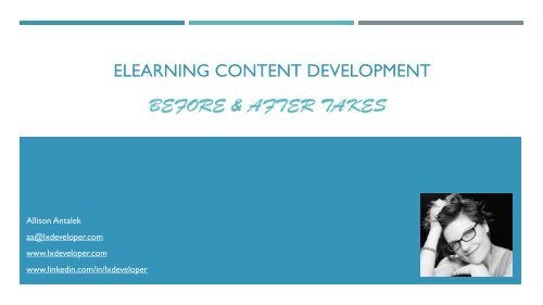 learning experience designer elearning articulate storyline examples