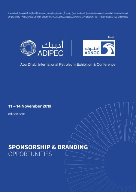 ADIPEC 2019 Sponsorship Brochure