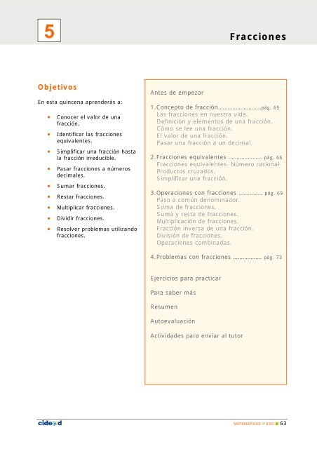 libro fracciones