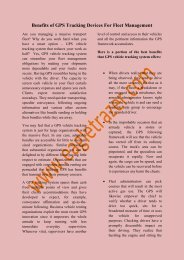 Disclosure Statement - GPS Auto Tracking, Inc.