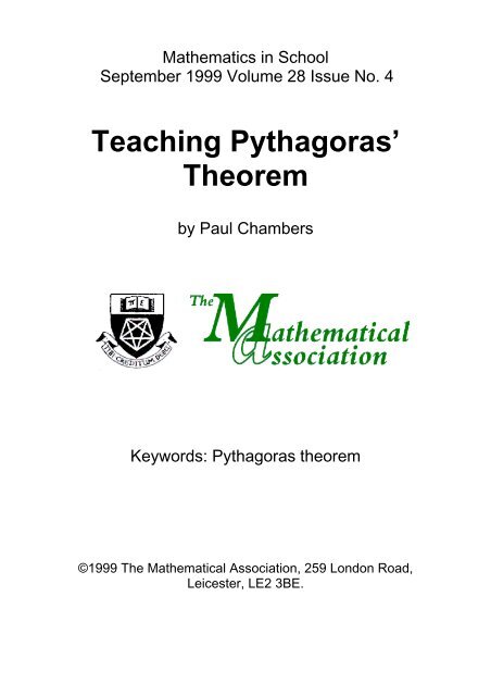 Pythagoras School Semicircle Thales & Pythagoras: Early Contributions