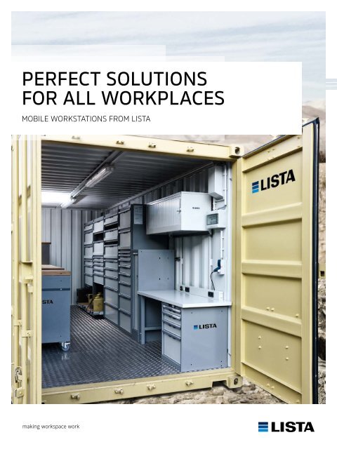 Mobile workstations from LISTA