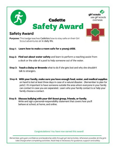 Cadette_Safety_Award_Badge