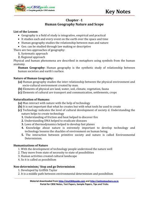 Possibilism Human Geography