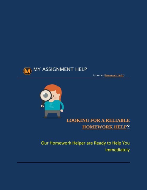 LOOKING FOR A Best HOMEWORK HELP?