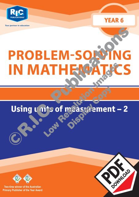 20782_Problem_solving_Year_6_Using_units_of_measurement_2