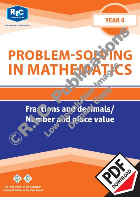 20785_Problem_solving_Year_6_Fractions_and_decimals_Number_and_place_value