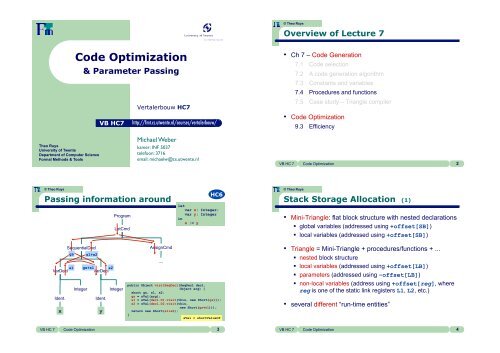 Code Optimization Formal Methods And Tools