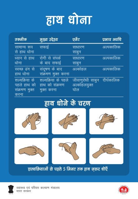 Chart 1 Hand Washing