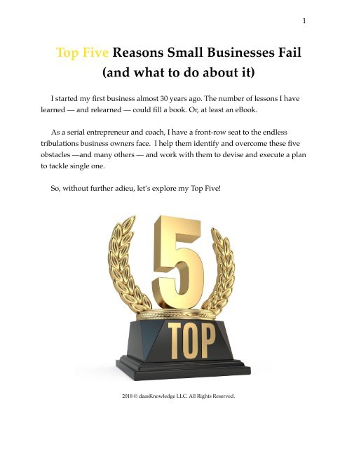 Top 5 Reasons