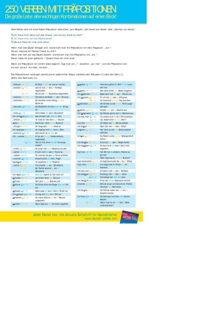 250 verben mit preposition