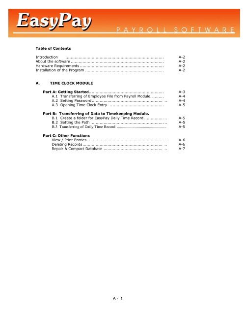 Time Clock User Manual-v32.pdf - LEE Systems Technology Ventures
