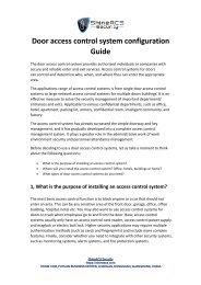 The most common access control issues and troubleshooting