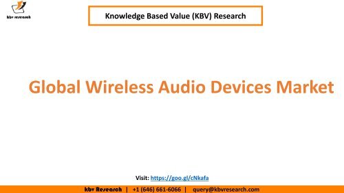 Global Wireless Audio Devices Market