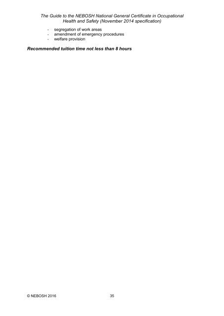 The Guide to the NEBOSH N