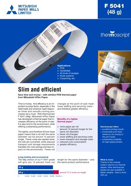 F 5041 (48 g) - Mitsubishi Paper