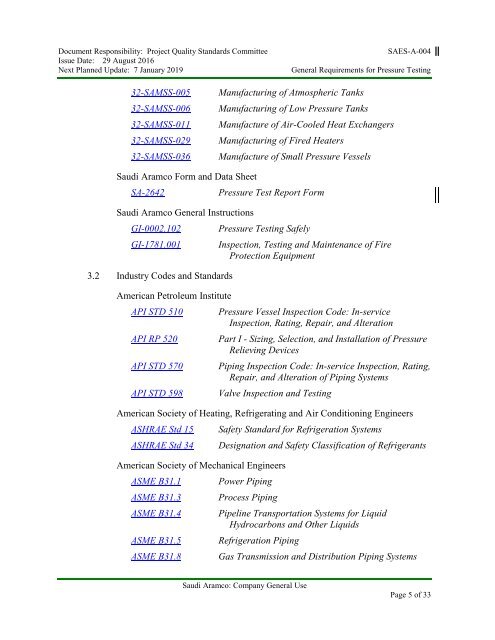 Document Responsibility: