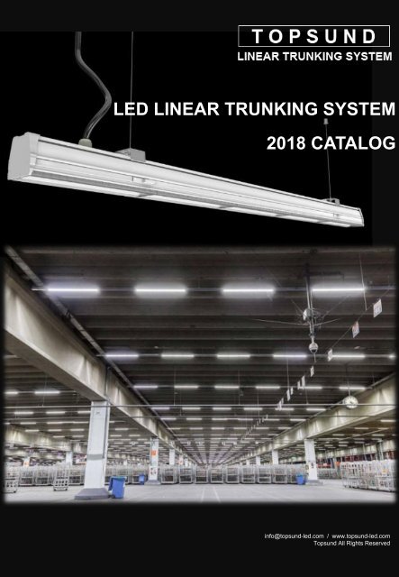 Topsund LED Linear trunking system