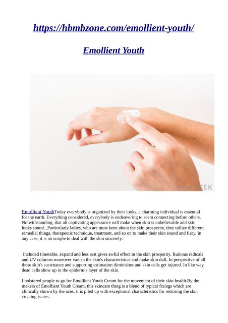 Emollient Youth