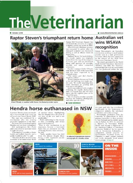 The Veterinarian Magazine October 2018