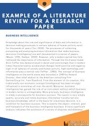 Example Literature Review Research Proposal