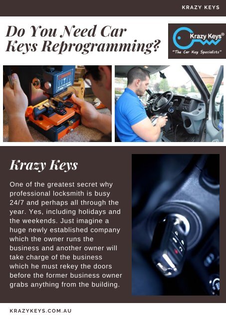 What You Should Be Aware Of Before Car Keys Reprogramming?