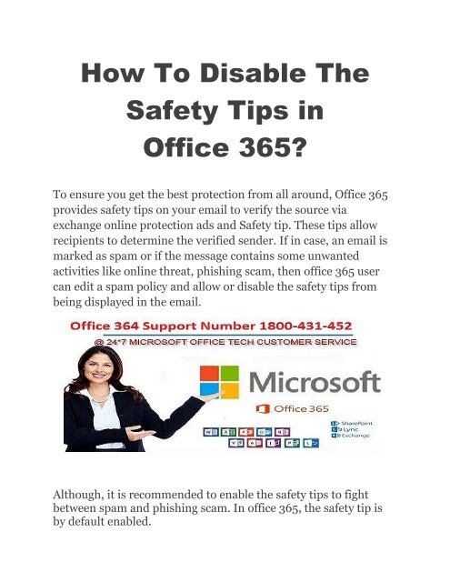 How To Disable The Safety Tips in Office 365