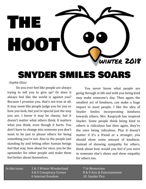 The Hoot winter 18