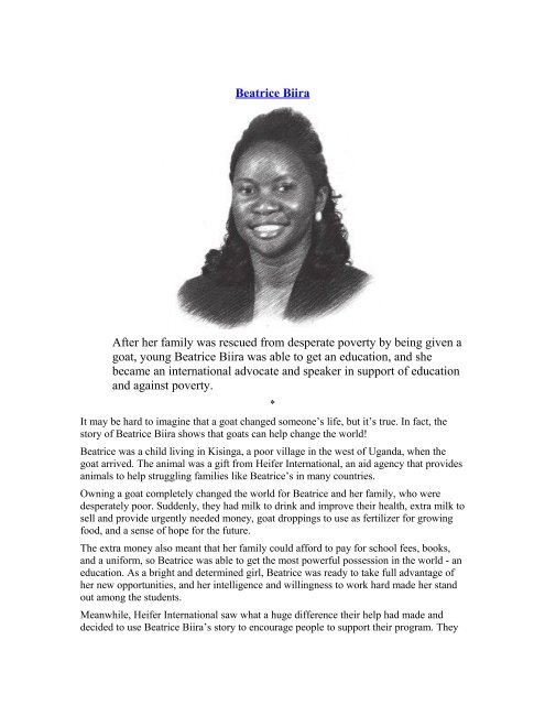 Beatrice Biira After her